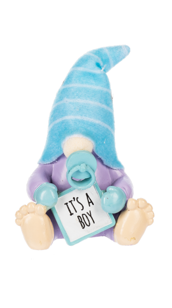 Gnome Figurine - It's a boy – Cherry Blossom Boutique