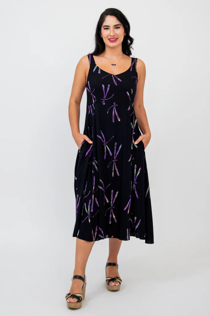 Shauna Rayon Sky Dragonfly Dress – Cherry Blossom Boutique