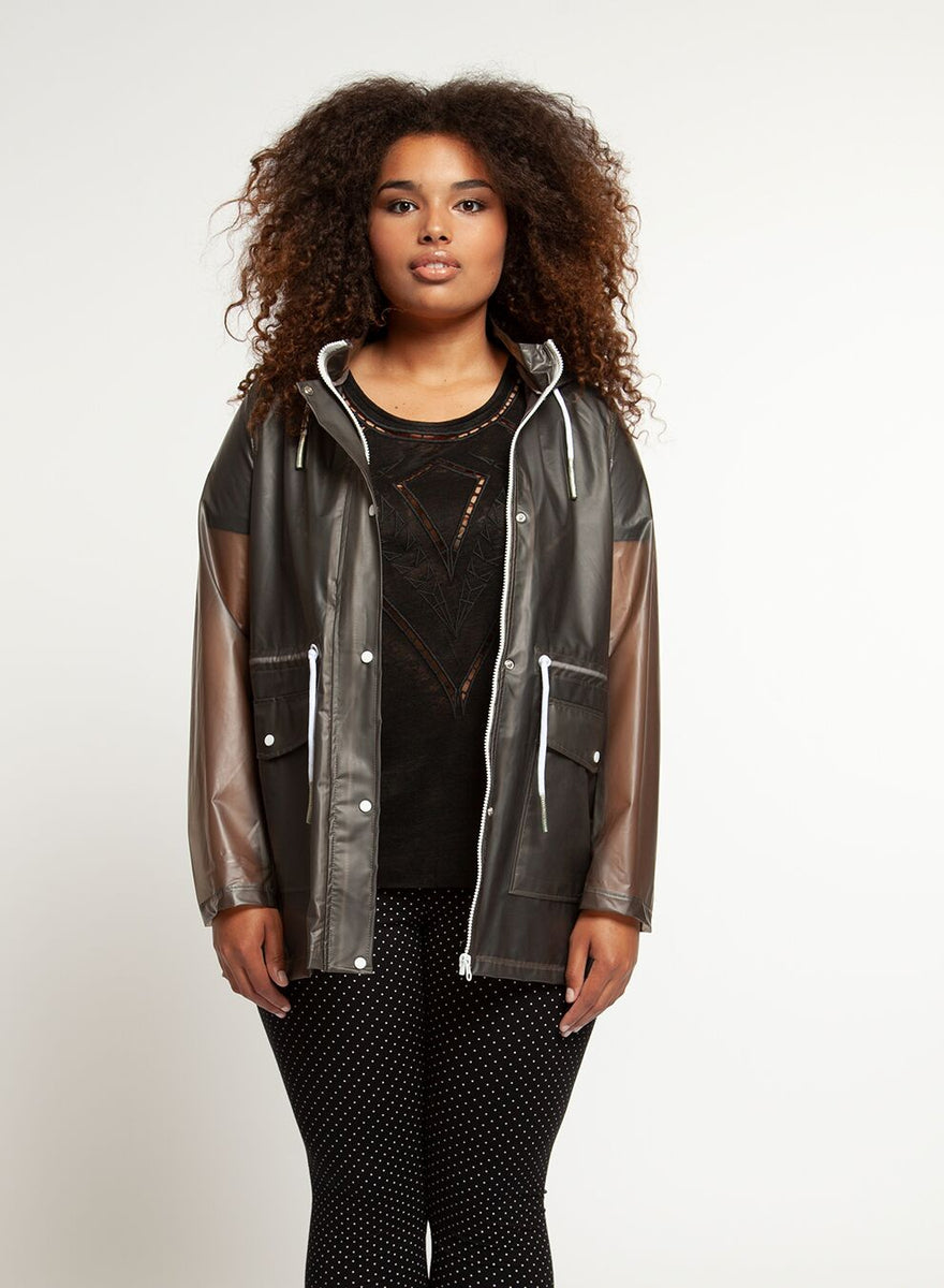 Dex Grey Raincoat - Size 1 X – Cherry Blossom Boutique