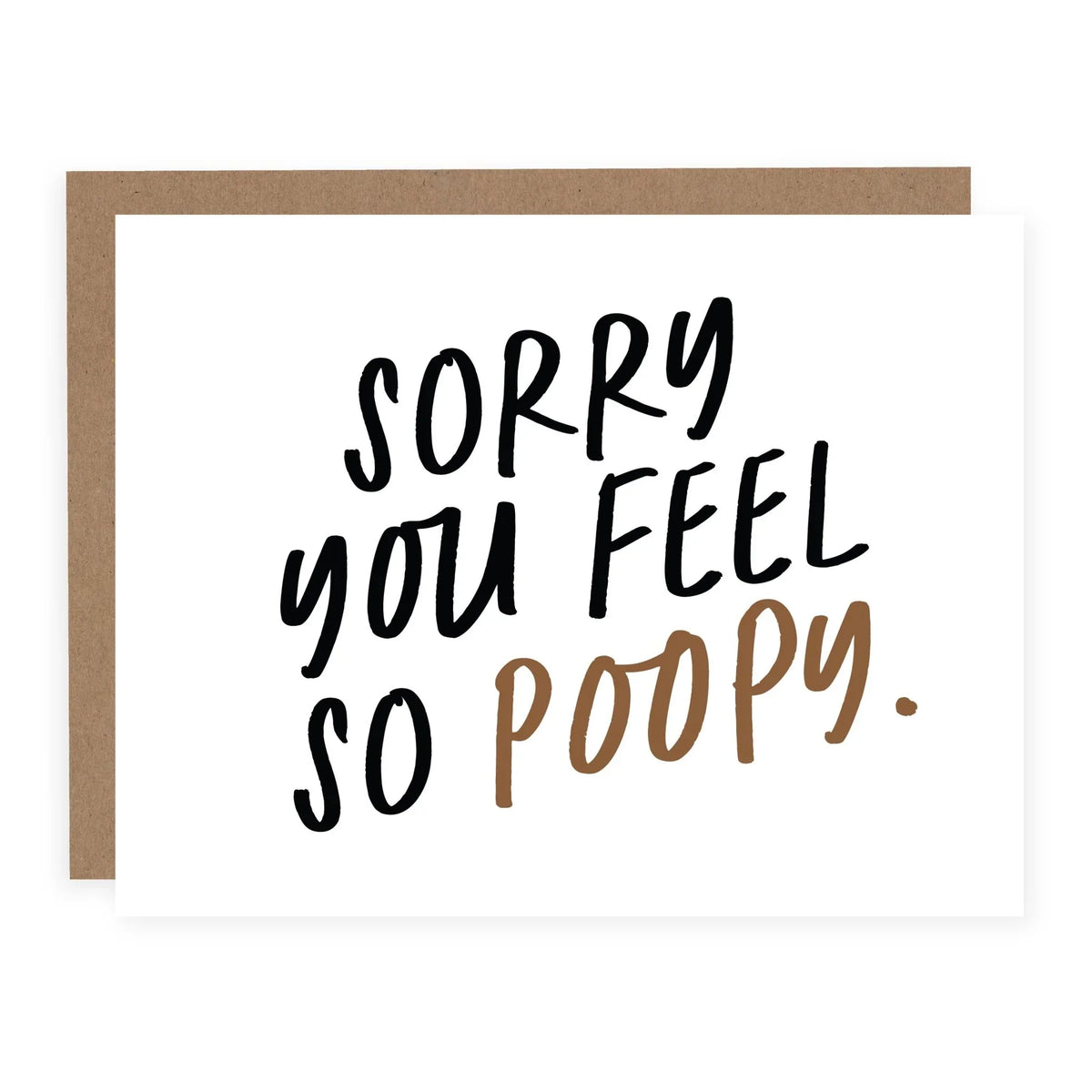 Card: SORRY YOU FEEL SO POOPY – Sun & Sand Beach Boutique